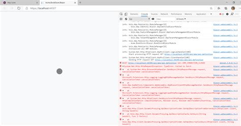 not able to run any blazor project 647 support abp io