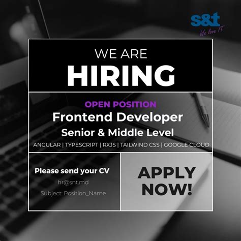 Weloveit Frontenddeveloper Angular Techjobs Hiring Sandt Mold