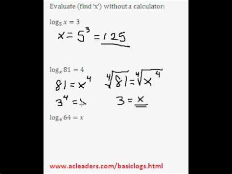 How To Solve Logarithmic Equations Without Calculator Tessshebaylo