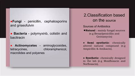Classification General Principles In Antibacterial Chemotherapy Dr