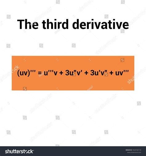 Leibniz Formula Third Derivative Stock Vector Royalty Free 1923192110