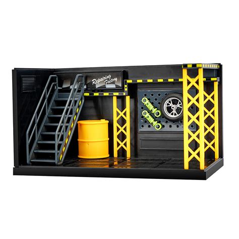 조립되지 않은 Diy 주차장 키트 조명이 있는 시뮬레이션 주차장 장난감 미니어처 장면 디오라마 장식 레이아웃 Aliexpress