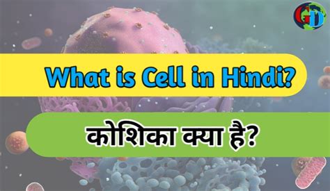 कोशिका क्या है इसके प्रकार कार्य Cell In Hindi Gyaanduniya