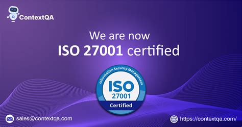 Contextqa Achieves Iso27001 Compliant For Best Data Security