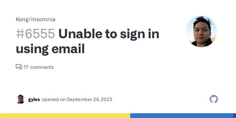 Unable To Sign In Using Email · Issue 6555 · Konginsomnia · Github