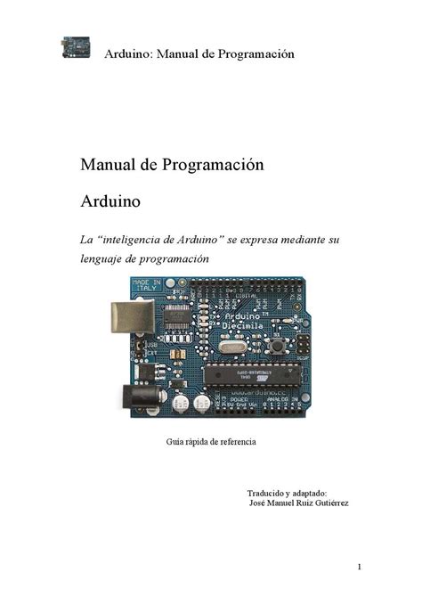 Manual Programación Arduino Arduino Programming Arduino Robot Puerto
