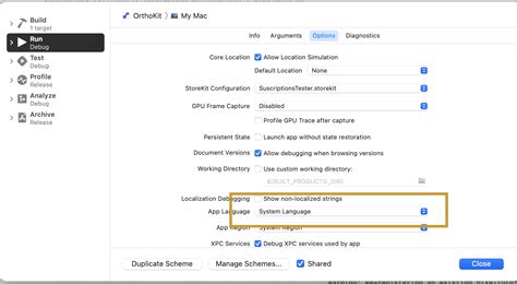 Ios Set Other Language Than English As Default In Xcode Stack Overflow