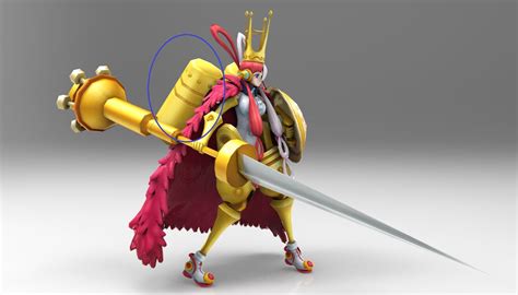 Stl File Turbine Armor Uta One Piece Film Red・model To Download And 3d