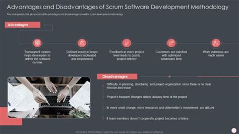 Advantages And Disadvantages Of Scrum Software Development Methodology Powerpoint Templates
