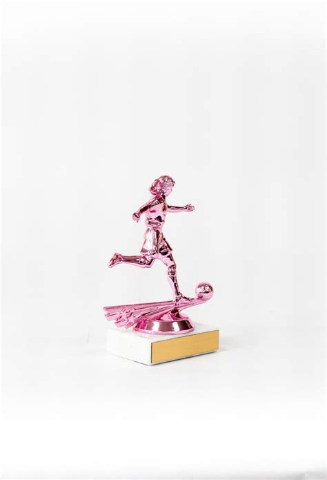 Pretty In Pink Soccer Trophy United Trophy