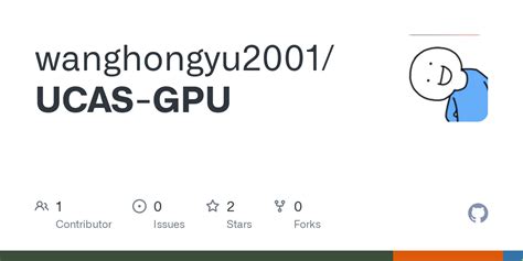 Github Wanghongyu Ucas Gpu