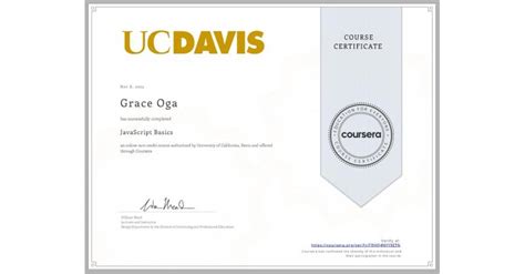Grace Isaac On Linkedin Completion Certificate For Javascript Basics