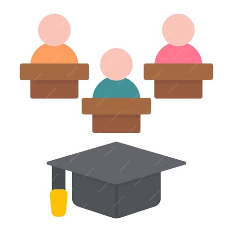 Premium Vector Group Class Flat Illustration