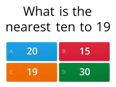 ROUNDING NUMBERS TO THE NEAREST TEN Quiz