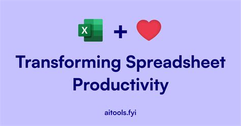 Transforming Spreadsheet Productivity A Comprehensive Guide To Excel