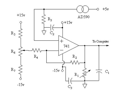 Schematic Of Transducer And Signal Processing Circuit Download Scientific Diagram