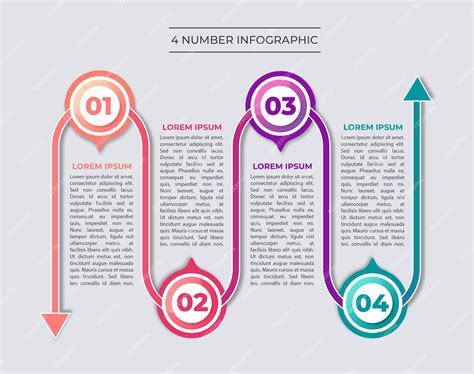 Premium Vector 04 Numbers Paragraph Infographic