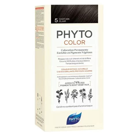 Краска для волос Phyto Color тон 5 «Cветлый шатен» Phyto