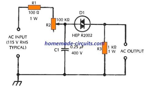 Diac Working And Application Circuits Homemade Circuit Projects