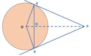 From An External Point P Two Tangents PA And PB Are Drawn