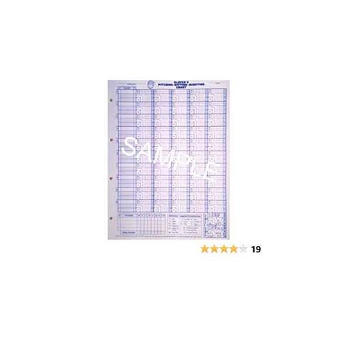 Glovers Baseball Softball Pitching Hitting Scouting Chart Sports