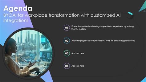 Byoai For Workplace Transformation With Customized Ai Integrations Ppt Slide Ppt Presentation
