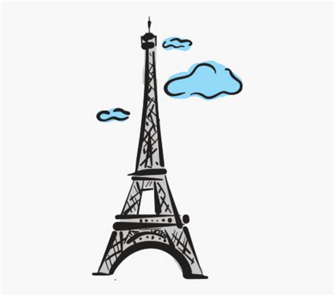 Cartoon Eiffel Tower Animated HD Png Download Transparent Png Image