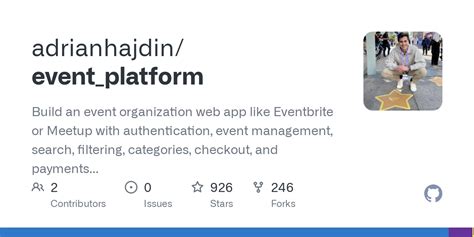 Eventplatformreadmemd At Main · Adrianhajdineventplatform · Github