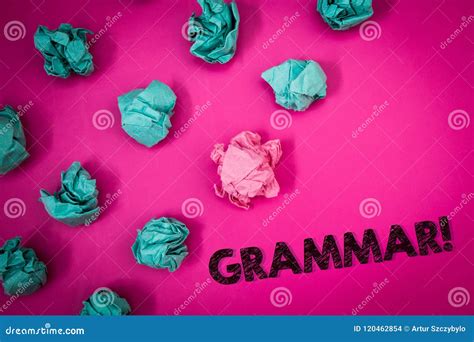 Word Writing Text Grammar Motivational Call Business Concept For System And Structure Of A