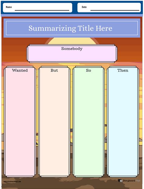 Summarizing Worksheets Create With Storyboard That 2025