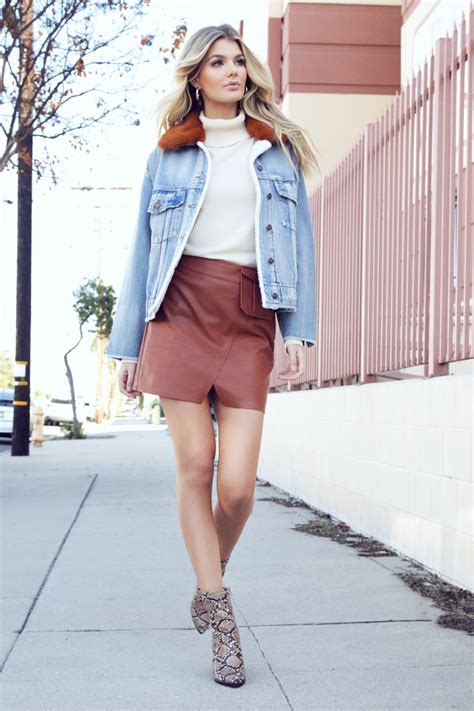 Natalie Mini Skirt Brown Fashion Nova