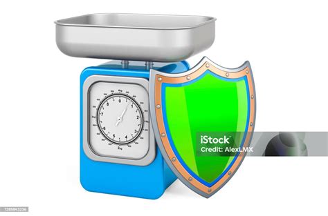 흰색 배경에 격리 된 방패 3d 렌더링 기계 식 주방 비늘 3차원 형태에 대한 스톡 사진 및 기타 이미지 3차원 형태 가정