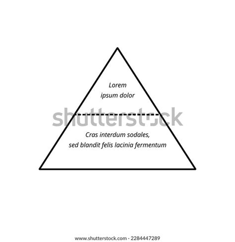 Hierarchy Triangle Template Line Art Style Stock Vector Royalty Free 2284447289 Shutterstock