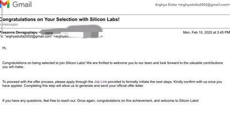 Arghya Dutta On Linkedin Celebratingplacements2025 Lpuplacements Siliconlabs