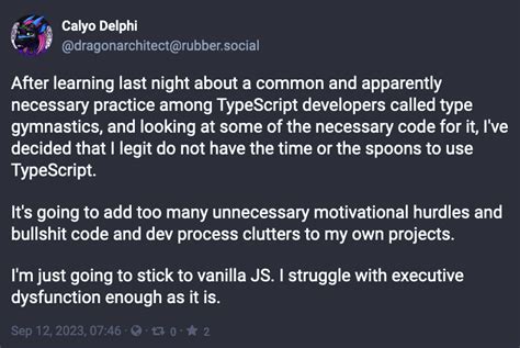 Chrlschn TypeScript Is Not A Programming Language