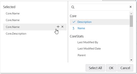 Selecting Extract Columns