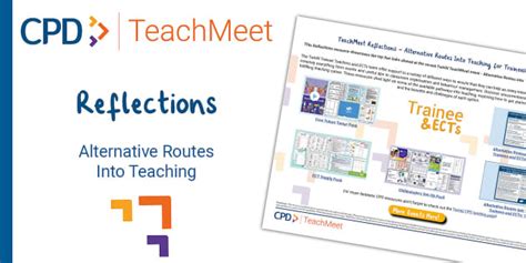 Teachmeet Reflections Alternative Routes Into Teaching For Trainees