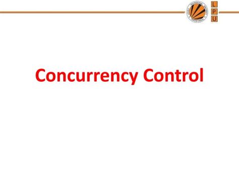 Unit 4 Concurrency Control Pptx Dbms Lovely PPTX