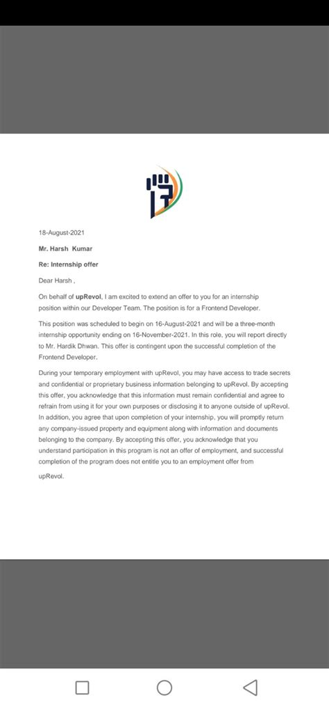 Harsh Kumar On Linkedin Connections Frontenddeveloper Internship