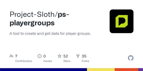 Github Project Sloth Ps Playergroups A Tool To Create And Get Data For Player Groups