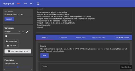Prompts Ai Frontend Codesandbox