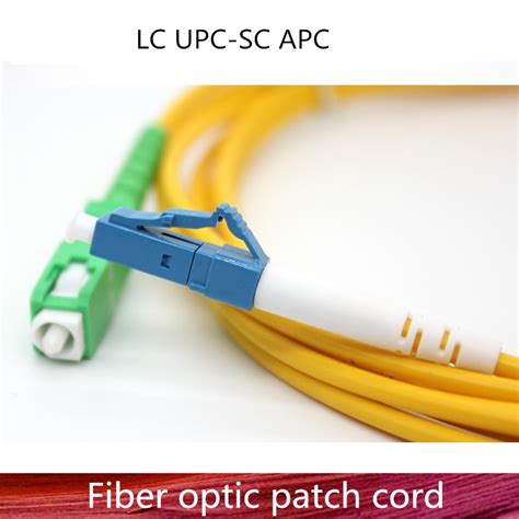 Lc Upc To Sc Apc Fiber Optic Patch Cord Cable Lc S Grandado