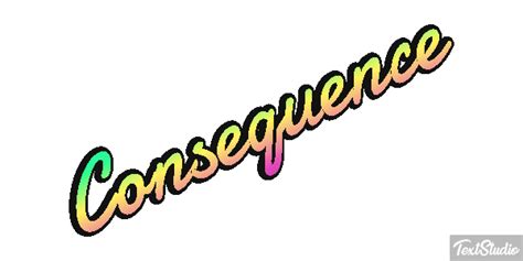 Consequence Word Animated  Logo Designs