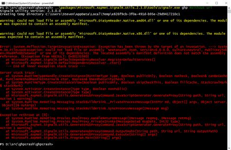 Crash In `signalrexe Ghp` · Issue 4128 · Signalrsignalr · Github