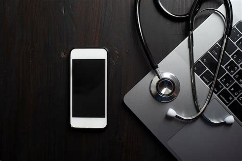 Premium Photo Close Up Of Medical Stethoscope On Laptop Keyboard