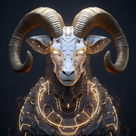 Premium Ai Image Energetic Aries Zodiac Character Illustrated With