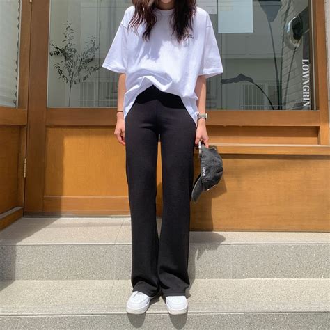 Made2만장돌파 공항룩편한바지트레이닝바지부츠컷팬츠말랑팬츠트레이닝팬츠여행룩휴양지룩썸머팬츠밴딩팬츠