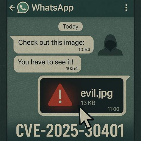 Cve 2025 30401 Whatsapp Vulnerability Clicking On An Image Could Lead To… Saurabh