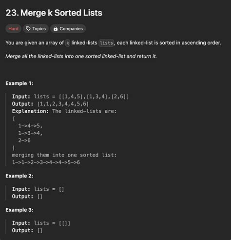 23 Merge K Sorted Lists — Leetcode Hard Question By Dreamchaserdiaries May 2025 Medium