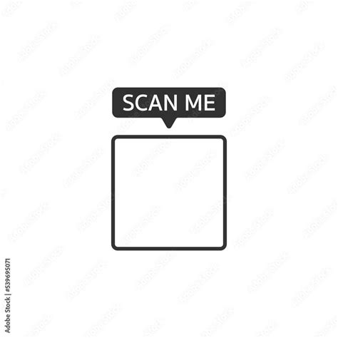 Scan Me Icon Qr Code Frame Qr Code Template For Mobile App